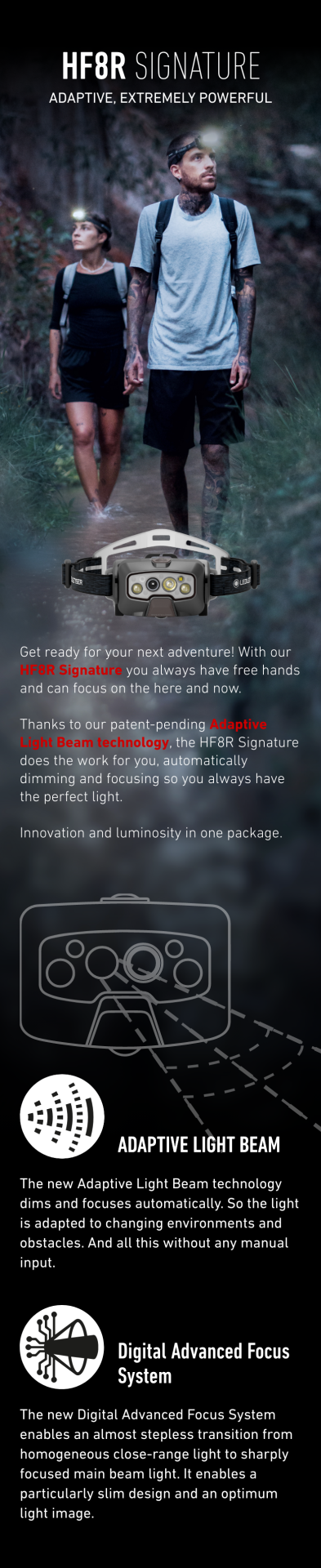 HF-Series by Ledlenser: premium headlights